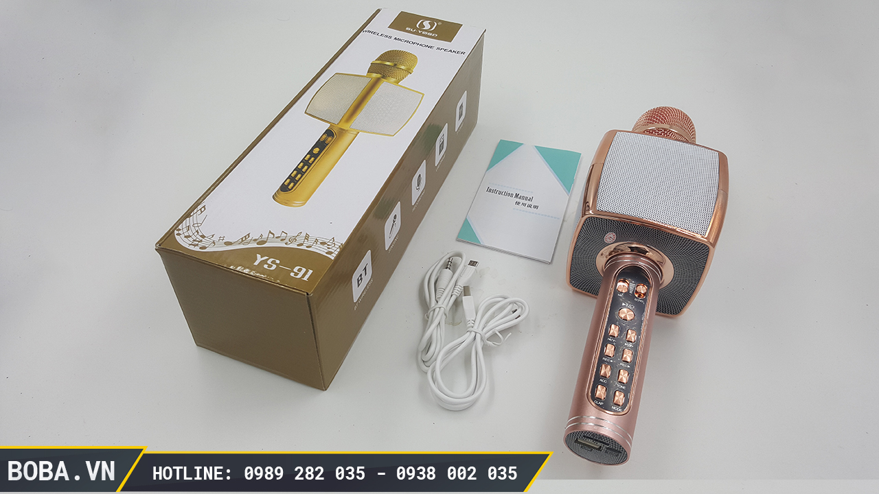 Micro bluetooth karaoke YS91 model mới chính hãng giá rẻ tại TP HCM