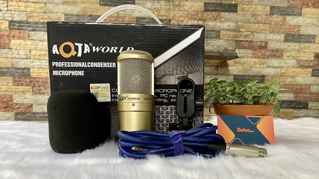Micro thu âm hát livestream ngay tại nhà AQTA 220 giá rẻ tại TP HCM