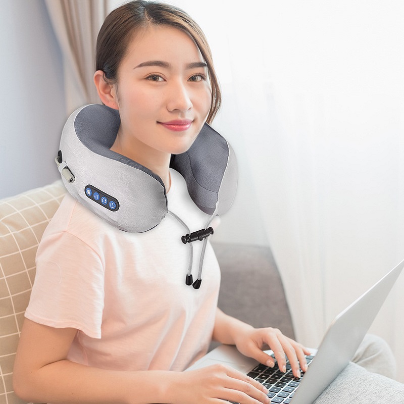 Gối Massage Vòng Cổ Chữ U Đa Năng J154