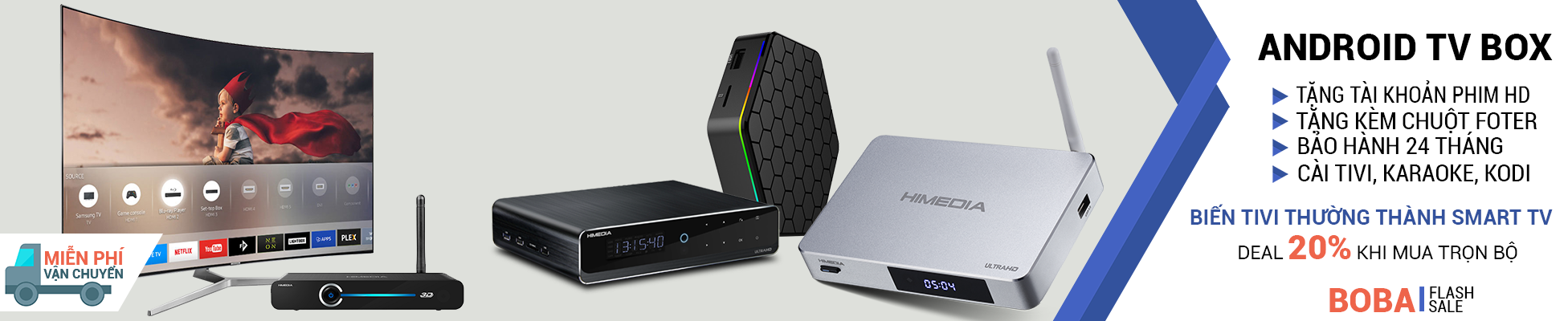 Boba Shop phân phối Android tivi box giá rẻ chính hãng tại TP HCM