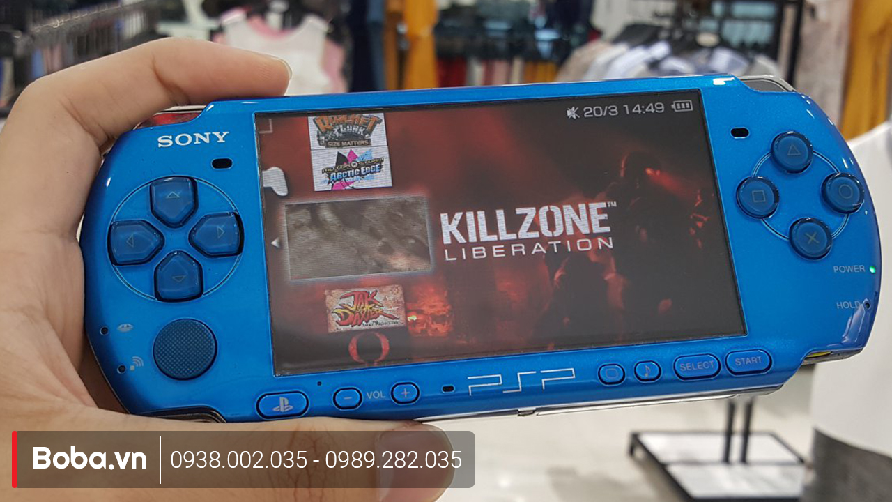 Máy chơi game 4 nút cầm tay PSP 3000 likenew chính hãng giá rẻ tại HCM
